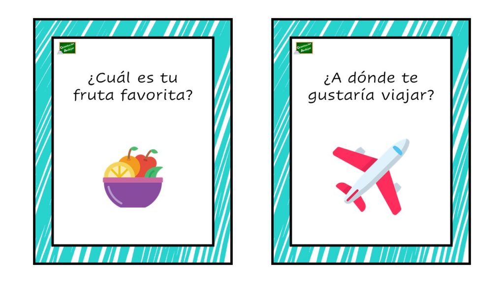 Tarjetas de conversación para romper el hielo los primeros días de ...