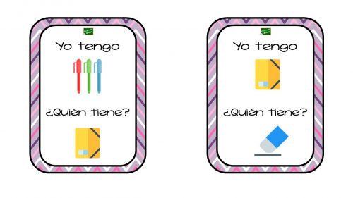Juego de tarjetas: "Yo tengo...¿Quién tiene?" -Orientacion Andujar