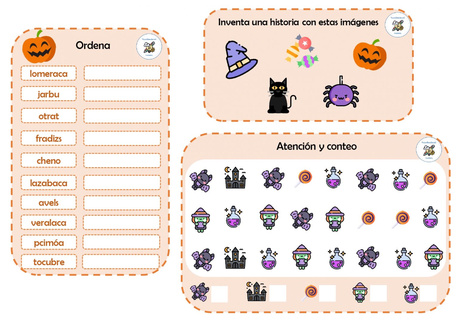 TRES TERRORÍFICAS ACTIVIDADES PARA HALLOWEEN -Orientacion Andujar