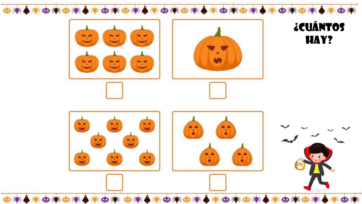 FICHAS DE MATES PARA INFANTIL Y 1º DE PRIMARIA ESPECIAL HALLOWEEN ...