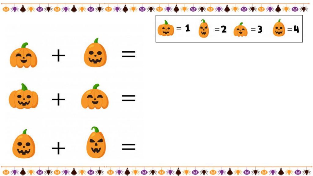 FICHAS DE MATES PARA INFANTIL Y 1º DE PRIMARIA ESPECIAL HALLOWEEN ...