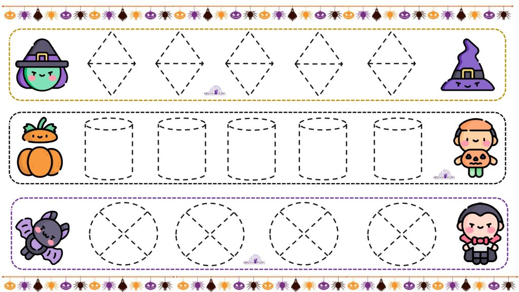 Grafomotricidad con motivos de halloween GRAFOHALLOWEEN - Orientacion ...