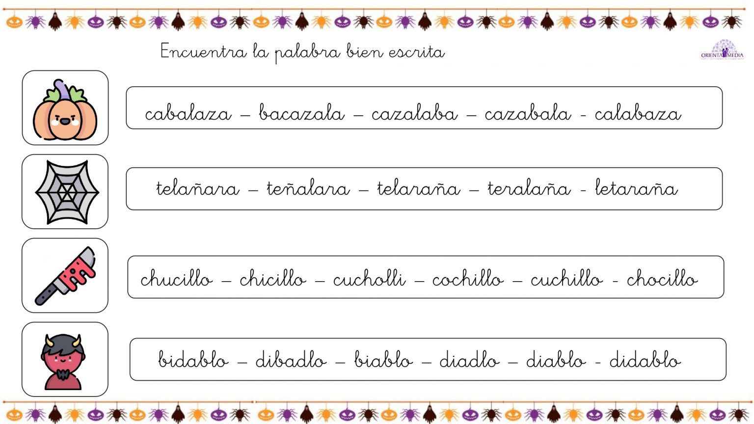 LECTOESCRITURA HALLOWEEN ACTIVIDADES PDF_page-0003 - Orientación ...