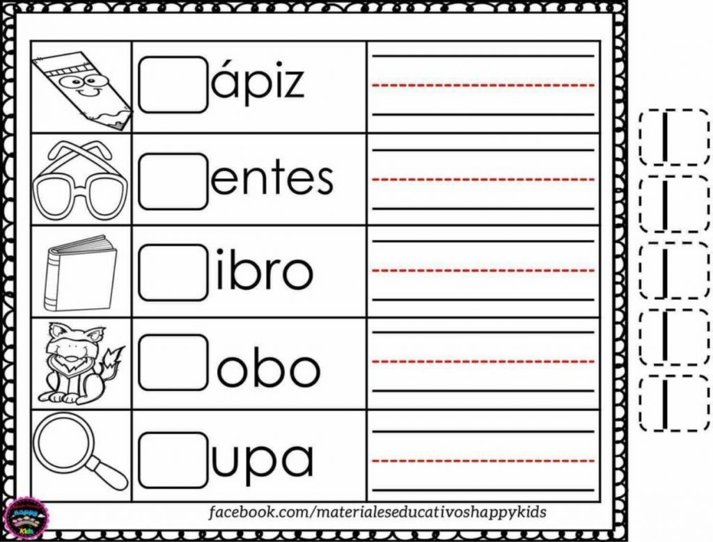 Manipulativo Recorta y Pega el Abecedario -Orientacion Andujar