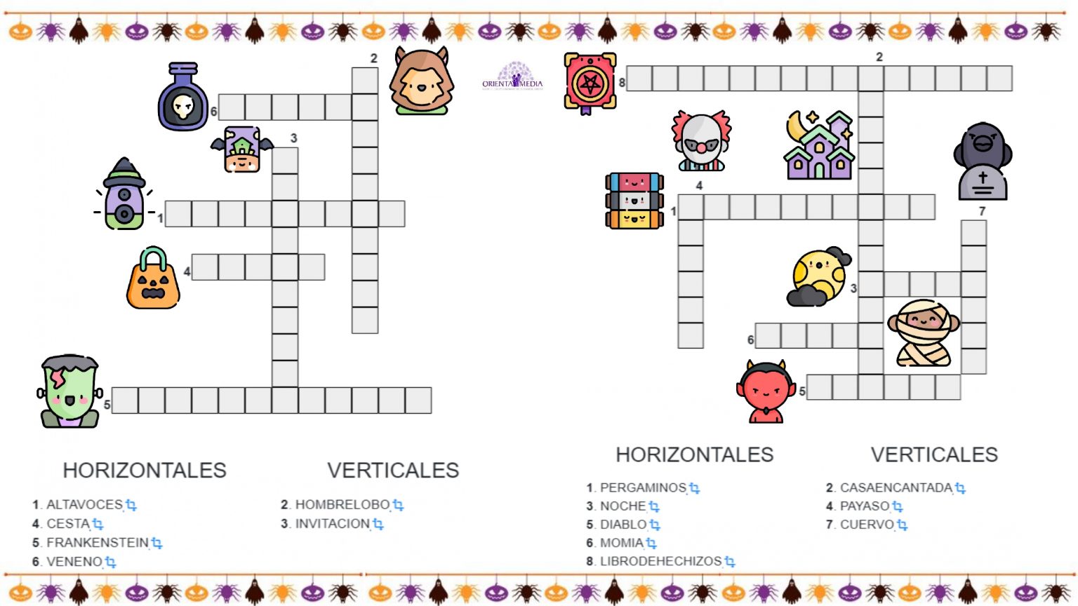 PASATIEMPOS EDUCATIVOS HALLOWEEN -Orientacion Andujar