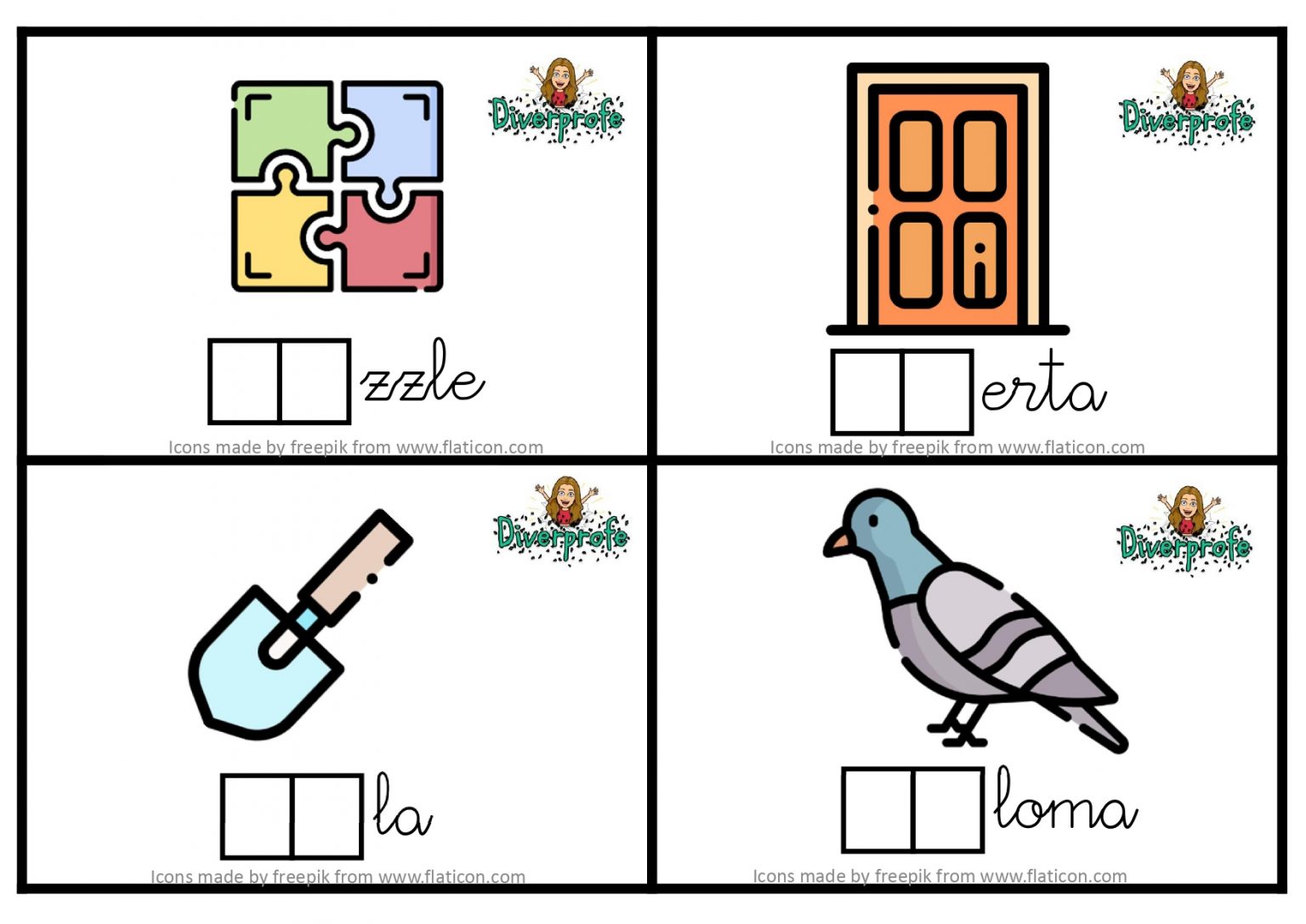 lectoescritura ACTIVIDADES PARA TRABAJAR LA P -Orientacion Andujar