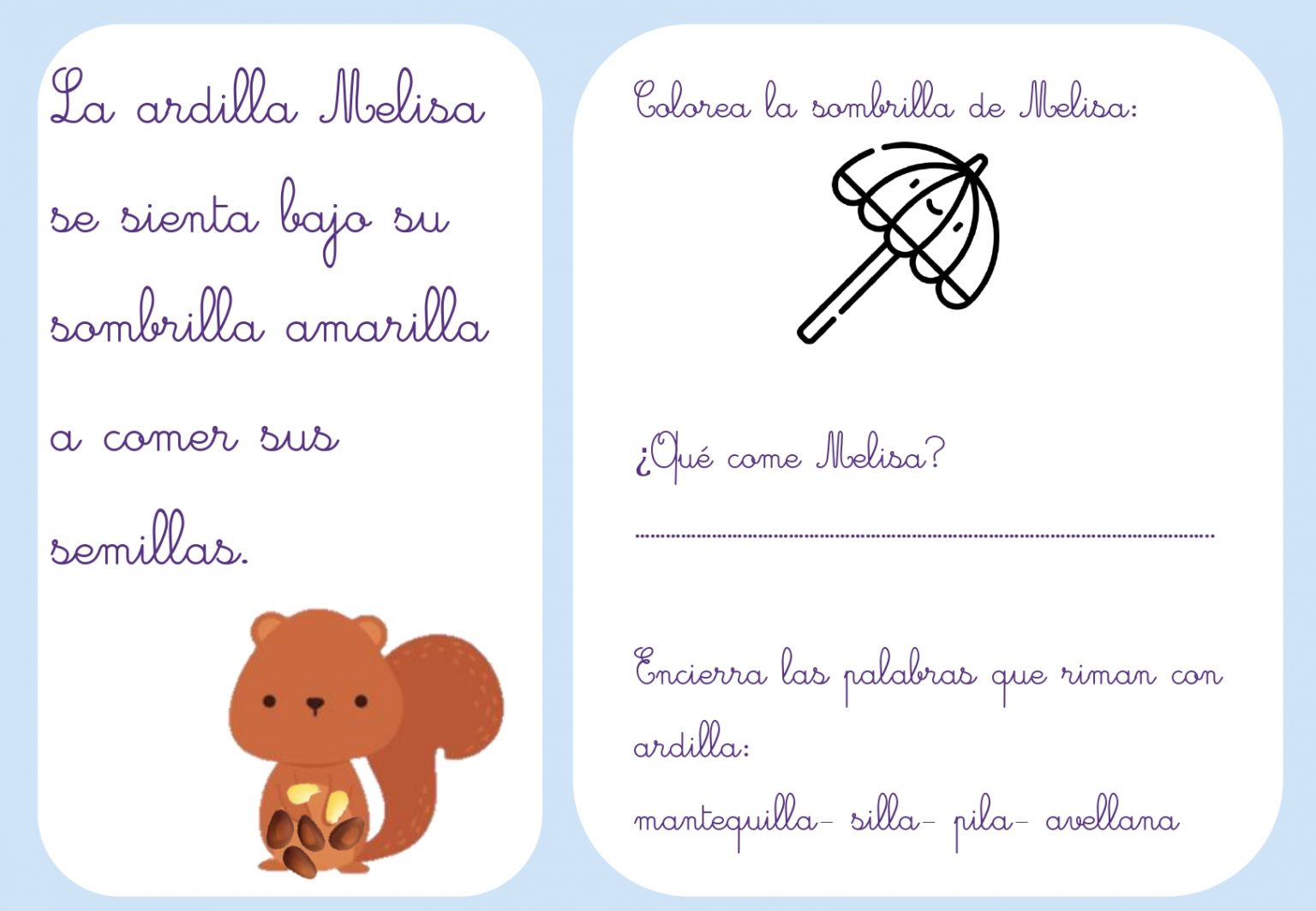Breves textos infantiles para comprensión lectora -Orientacion Andujar
