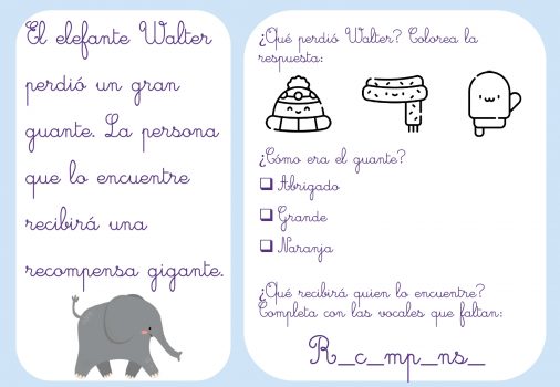 Breves textos infantiles para comprensión lectora -Orientacion Andujar