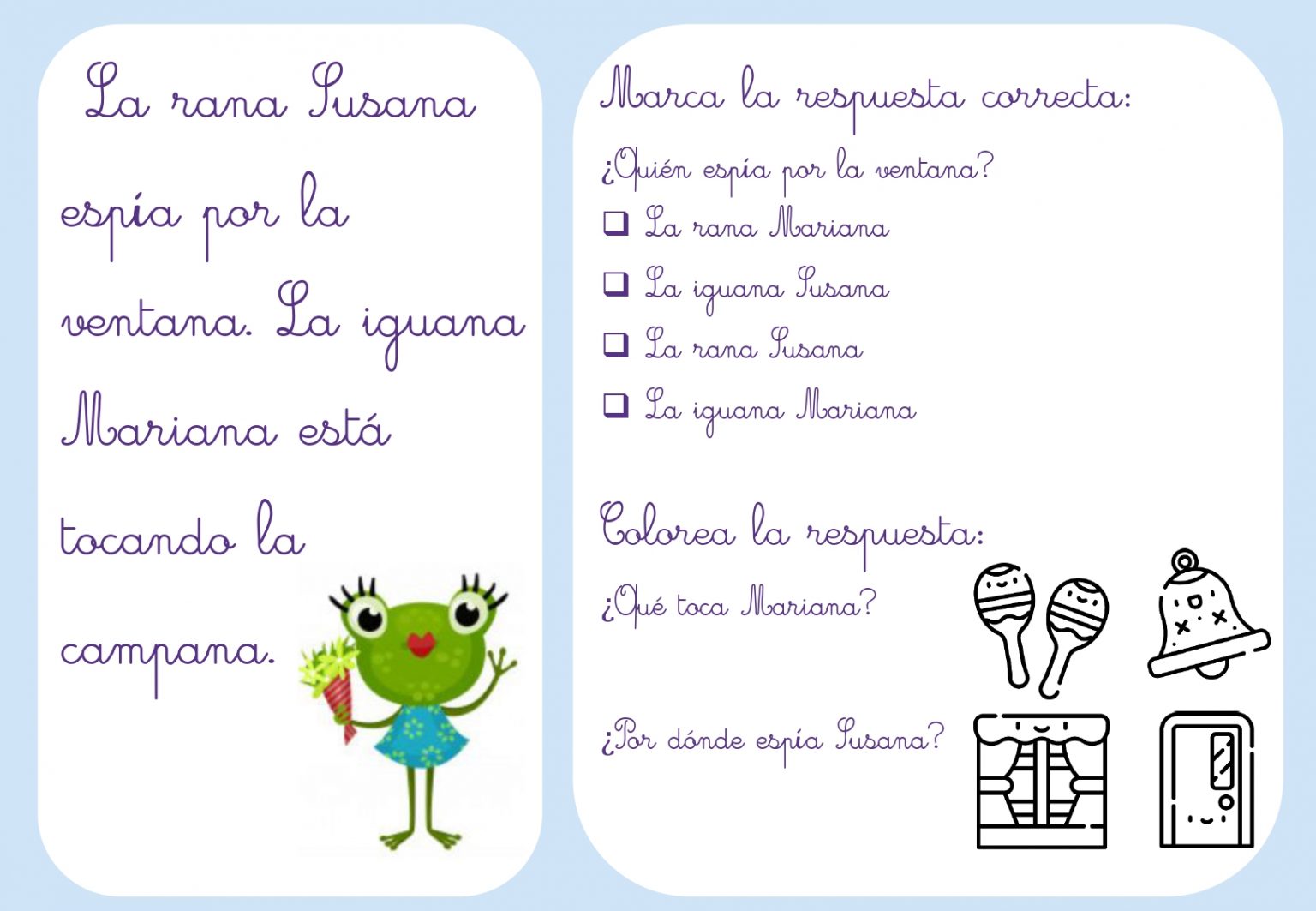 Breves textos infantiles para comprensión lectora -Orientacion Andujar