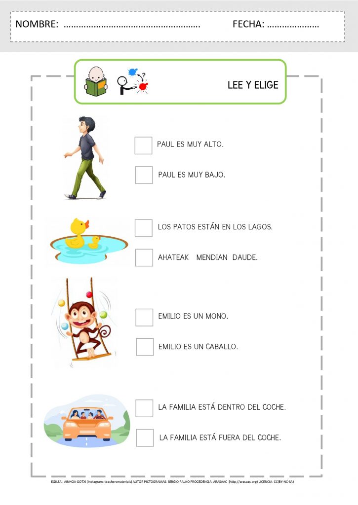 Cuaderno de comprensión lectora con pictogramas -Orientacion Andujar