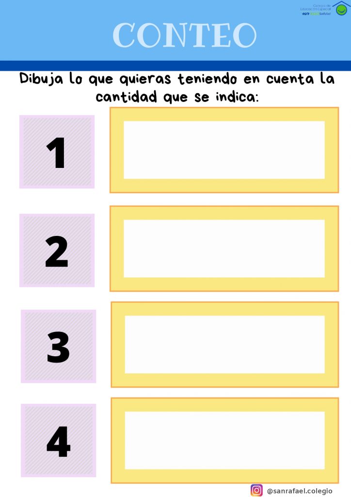 Librito de actividades para trabajar el conteo en Infantil -Orientacion Andujar