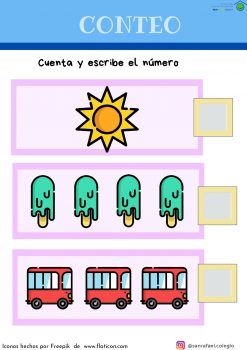 Librito de actividades para trabajar el conteo en Infantil -Orientacion Andujar