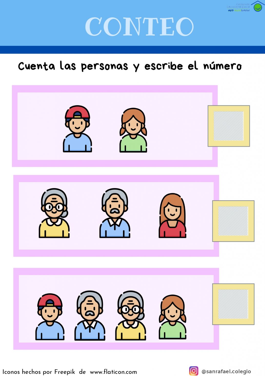 Librito de actividades para trabajar el conteo en Infantil -Orientacion Andujar