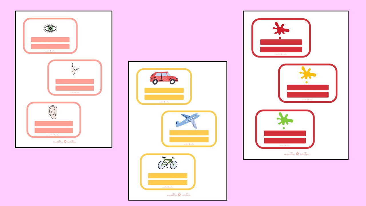 Tarjetas de vocabulario -Orientacion Andujar
