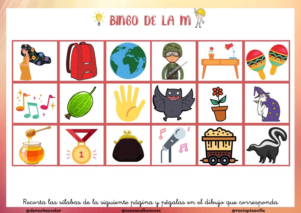 El mundo de las letras letra m - Orientacion Andujar