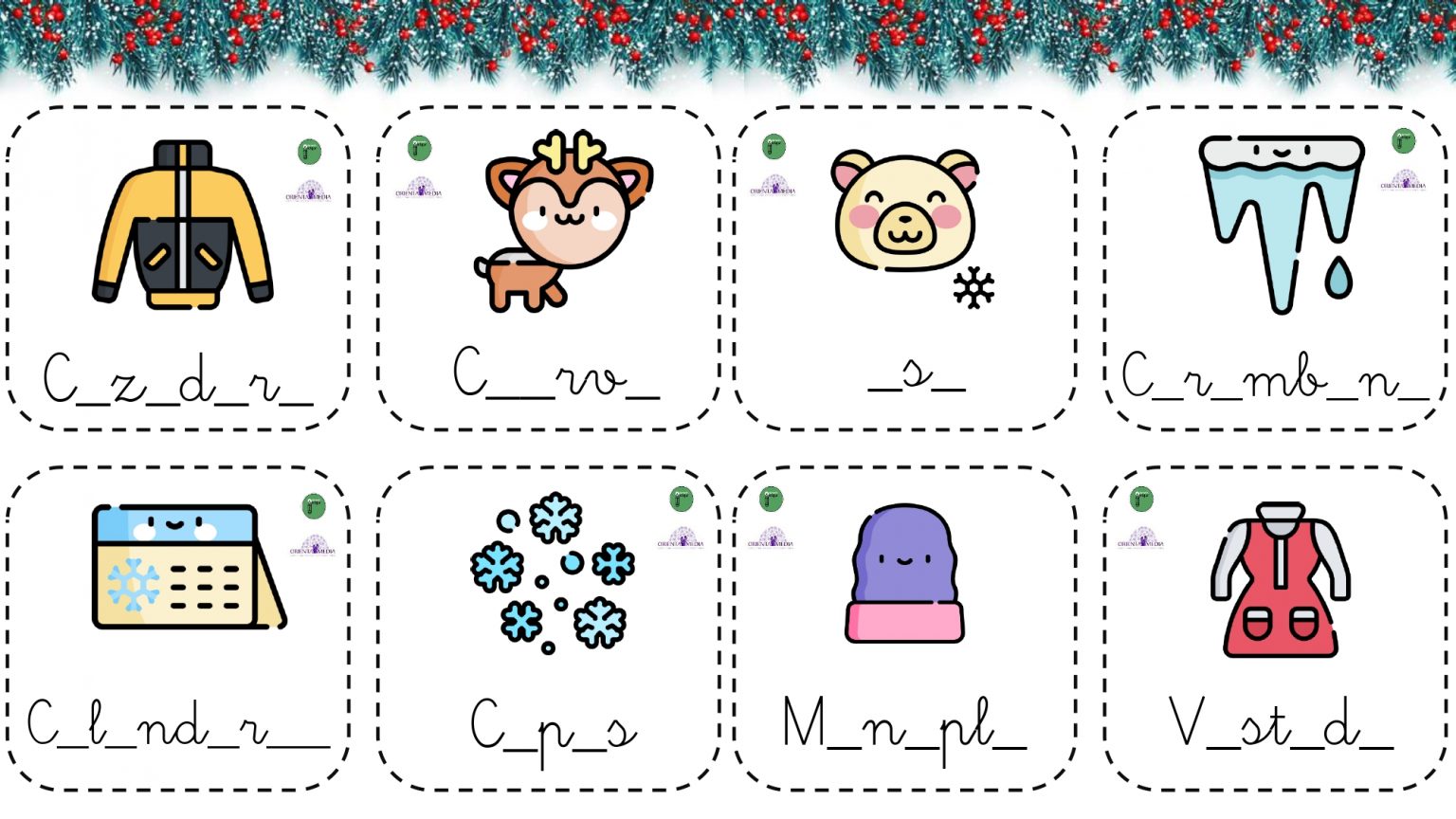 FUGA DE VOCALES NAVIDEÑAS -Orientacion Andujar