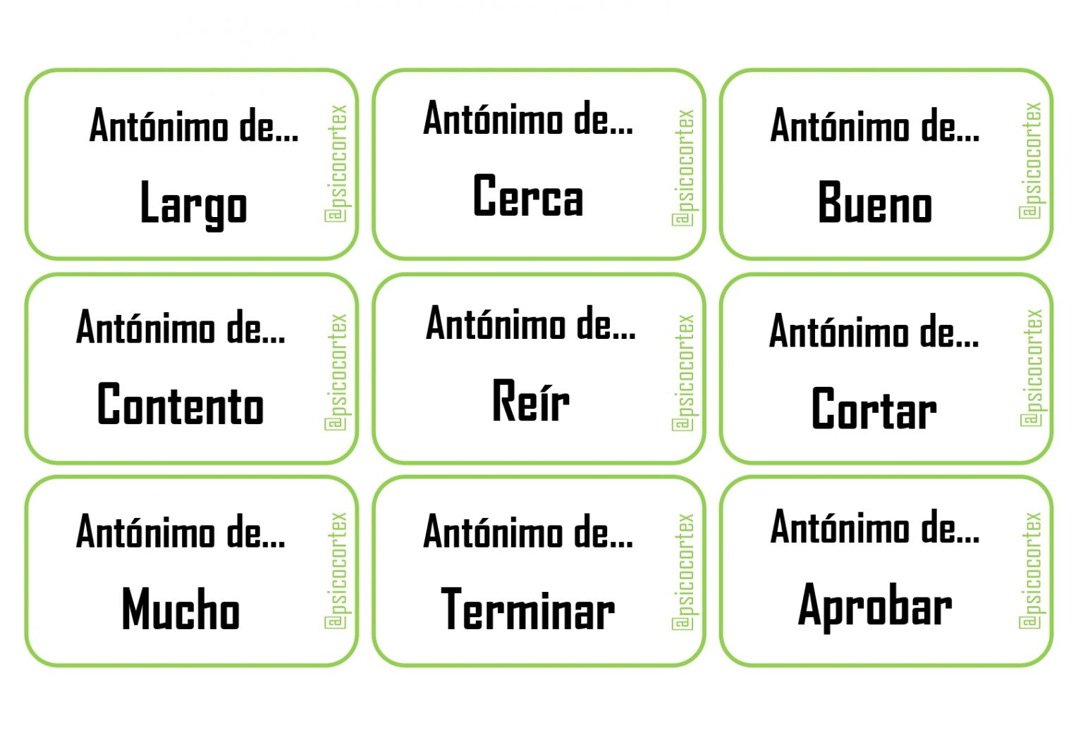 Tablero sinónimos y antónimos -Orientacion Andujar