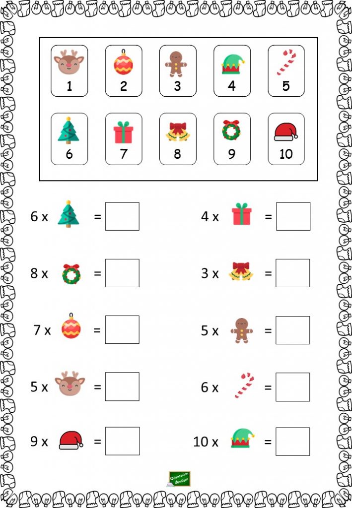 Multiplicaciones de Navidad -Orientacion Andujar