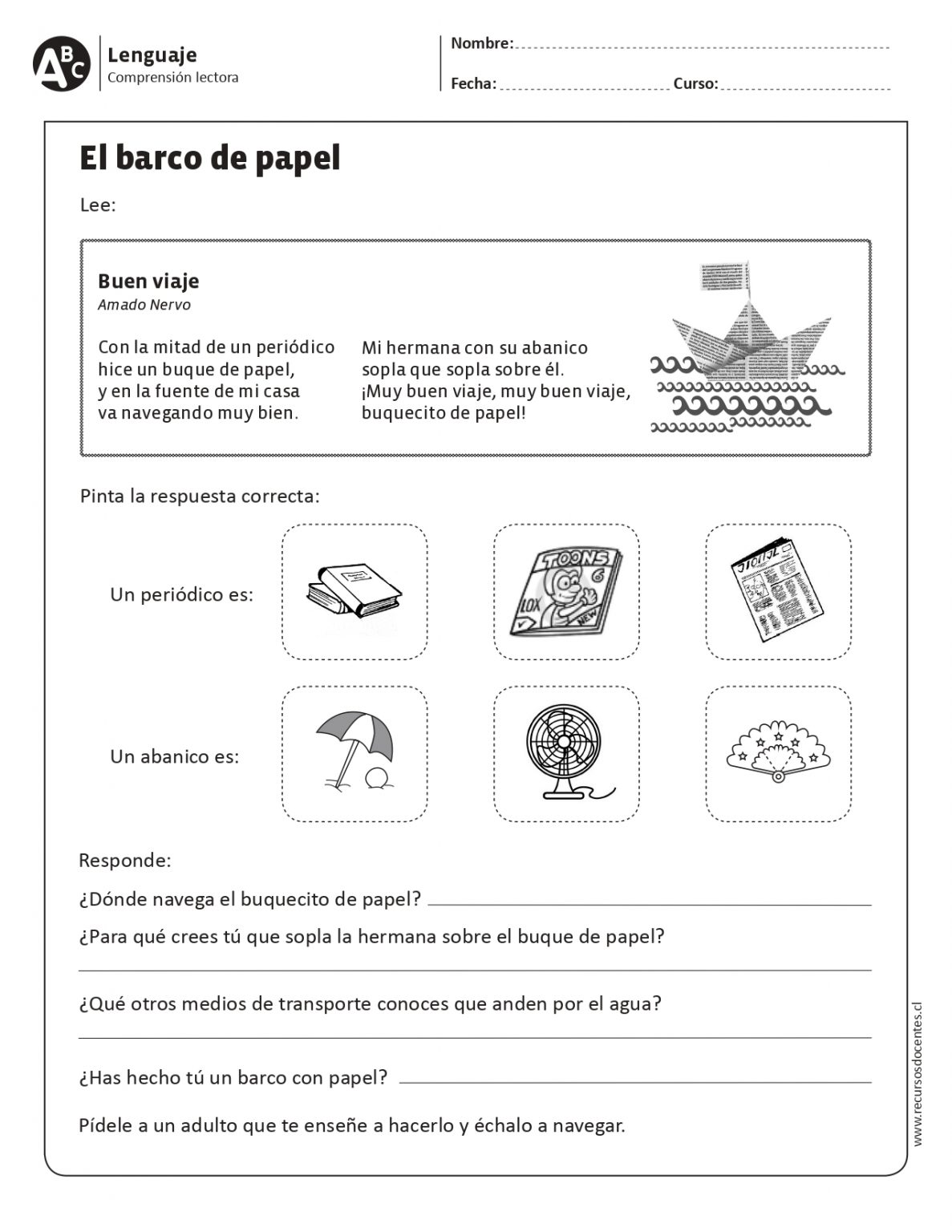 50 fichas de comprensión lectora para Primaria - Actividades de ...