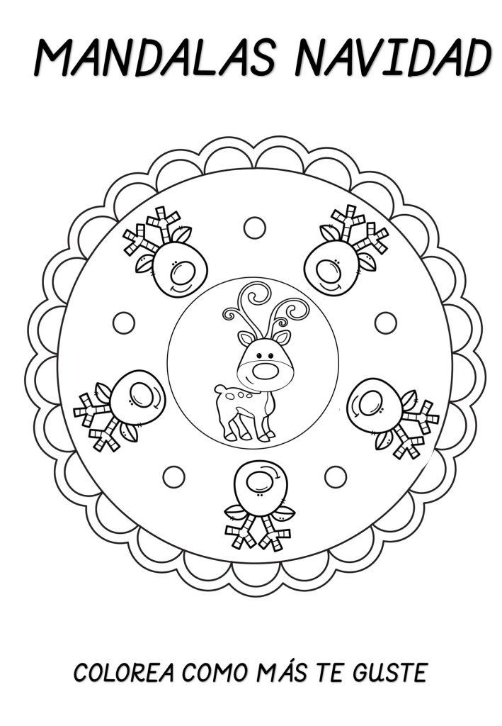 MANDALAS DE NAVIDAD LISTAS PARA COLOREAR 10 NUEVOS - Orientacion Andujar