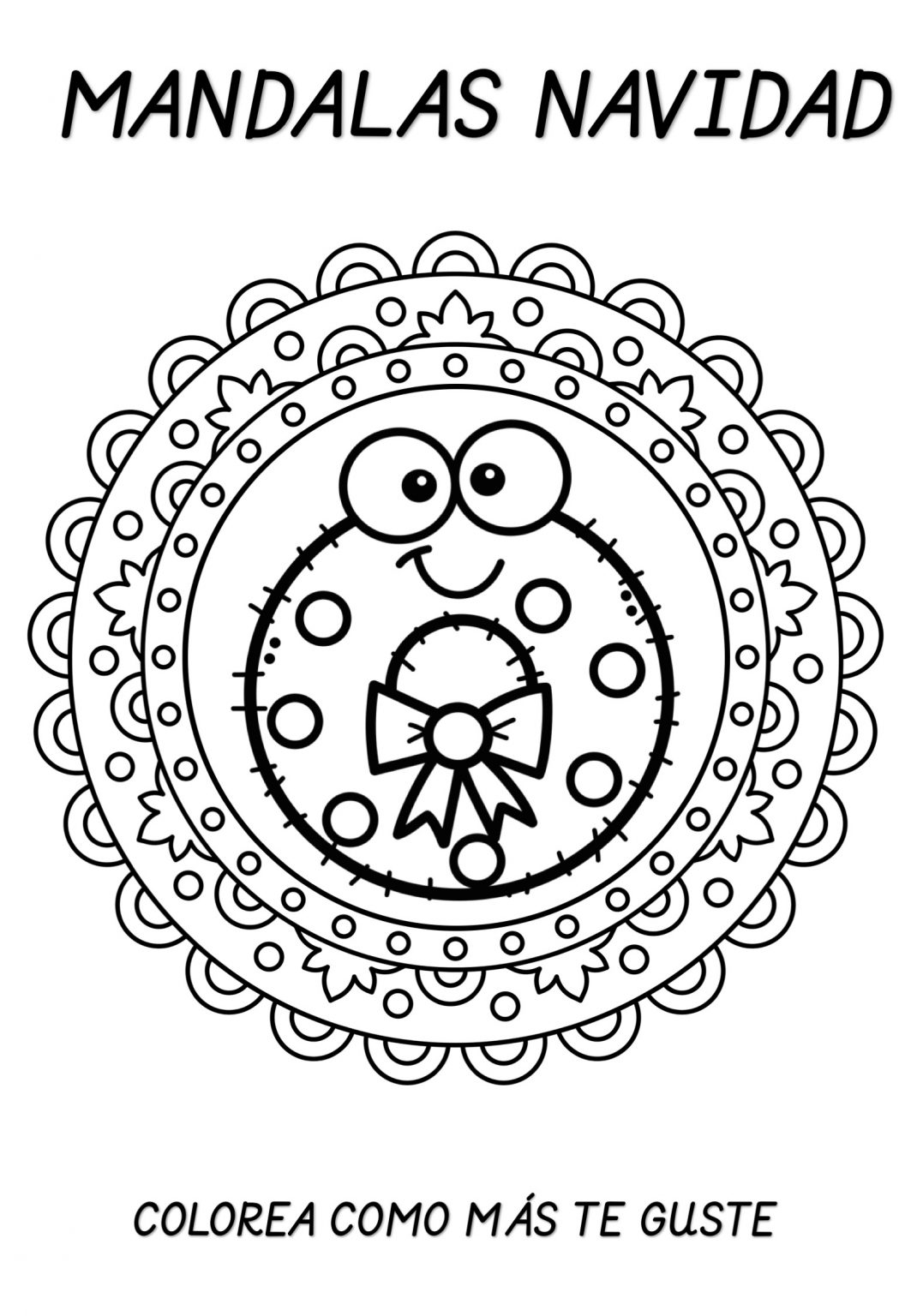 10 NUEVOS MANDALAS DE NAVIDAD LISTAS PARA COLOREAR - Orientacion Andujar
