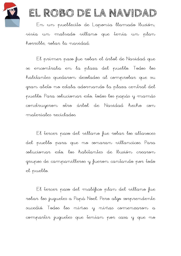 LECTURAS NAVIDEÑAS PARA TRABAJAR LA COMPRENSION LECTORA Y LOS VALORES ...