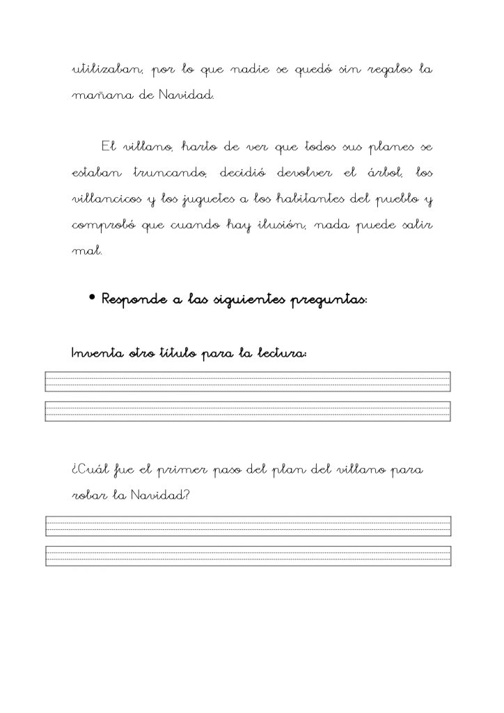 LECTURAS NAVIDEÑAS PARA TRABAJAR LA COMPRENSION LECTORA Y LOS VALORES ...