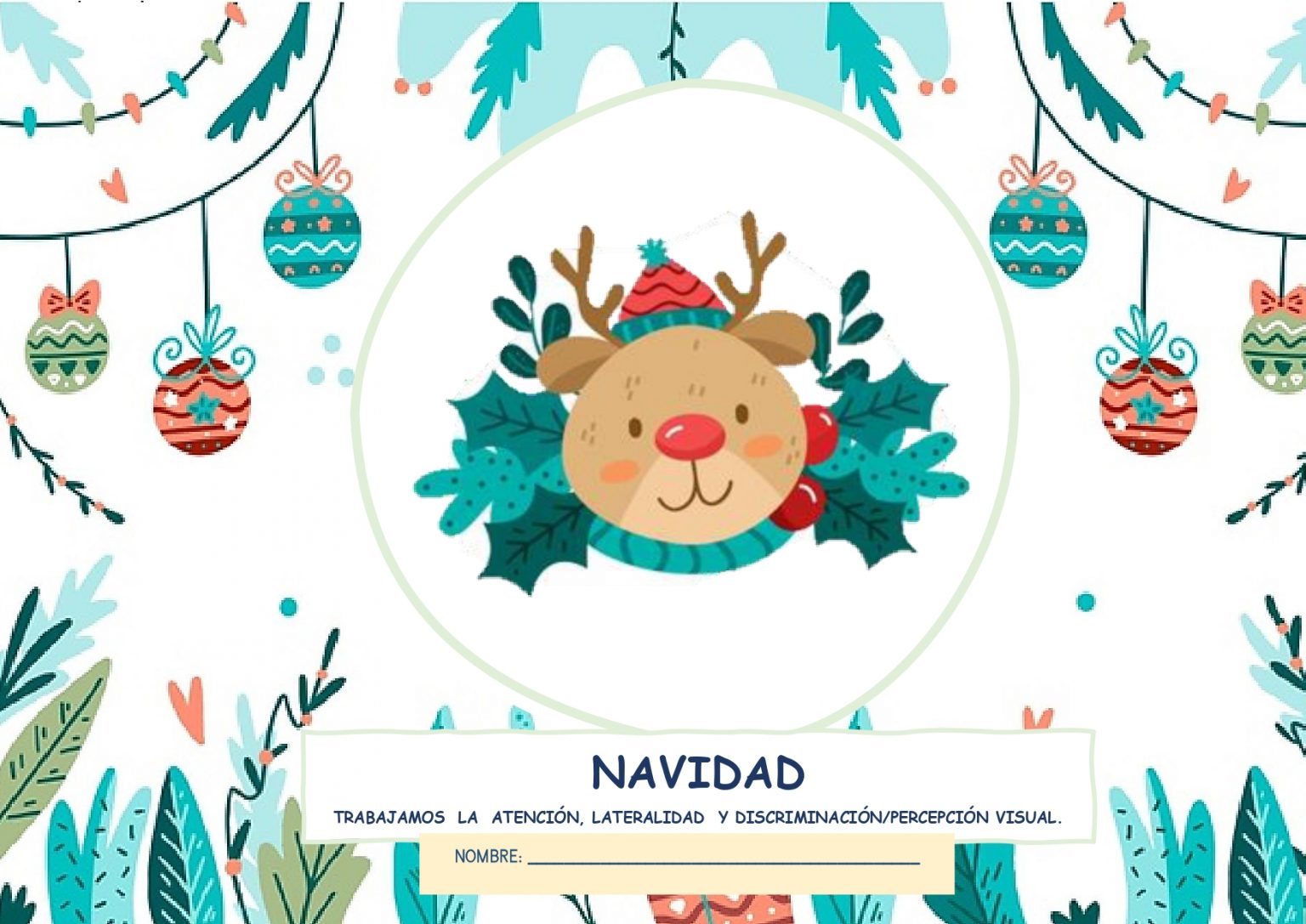 Cuaderno de Navidad: Trabajamos la atención, la lateralidad y la ...