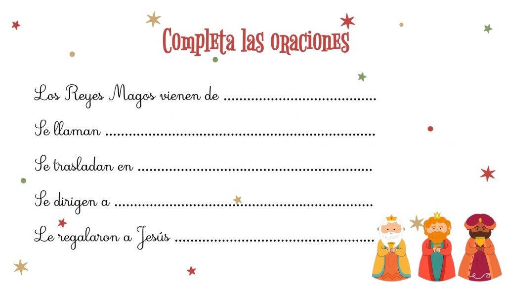 Cuaderno de actividades especial reyes magos - Orientacion Andujar