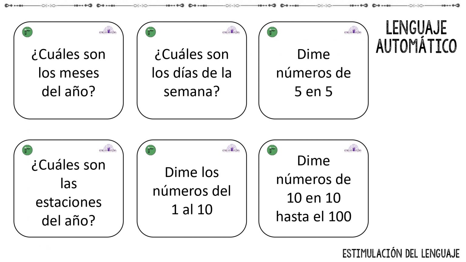 Fichas para ejercitar la estimulación del lenguaje en adultos ...