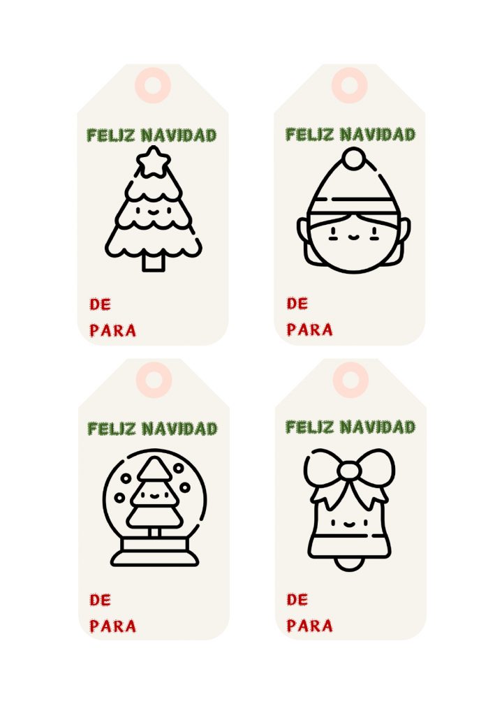 Interactivo navideño con bonitas tarjetas, colorea, recorta, pega y ...