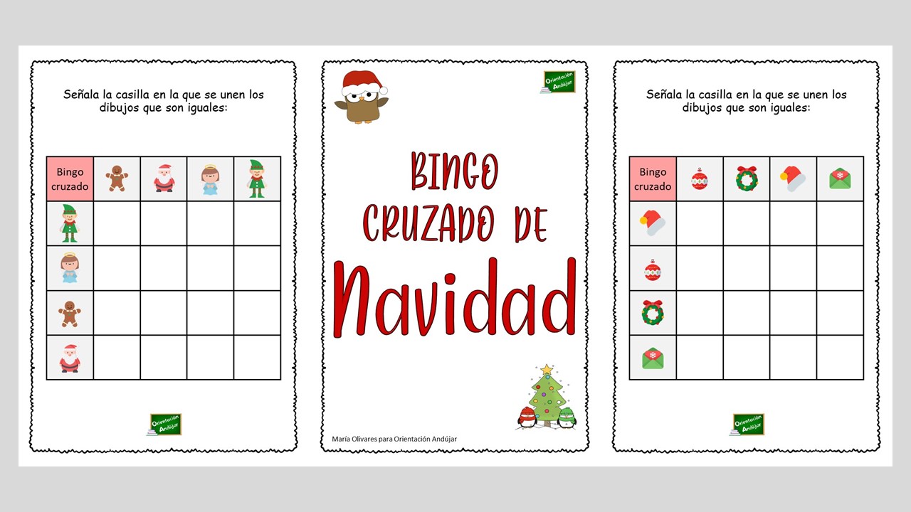Bingo cruzado de Navidad -Orientacion Andujar
