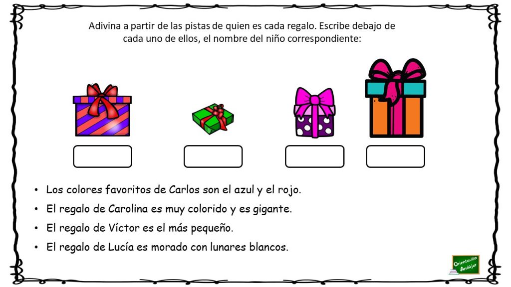 Estupendo juego para trabajar comprensión lectora: ¿De quién es cada ...