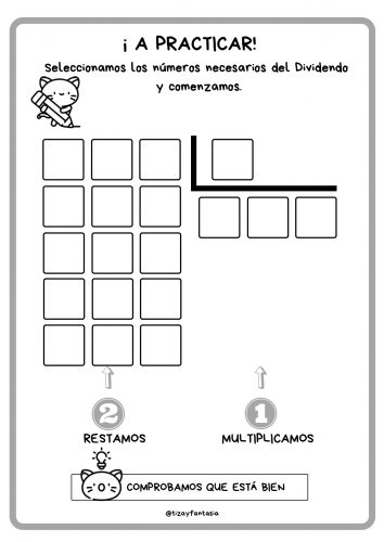 Hojas De Trabajo De División Larga Paso A Paso Long Division