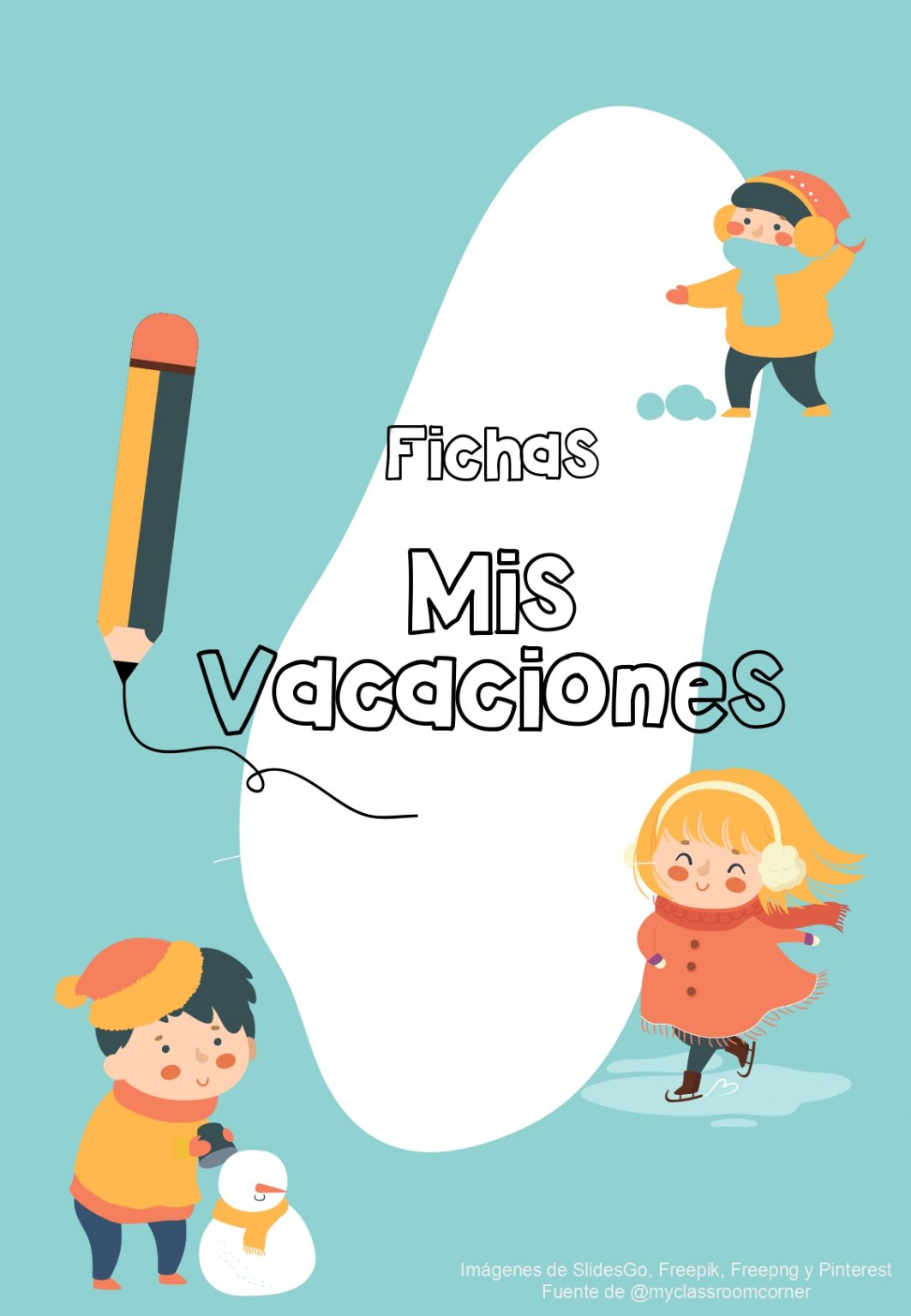 Mis vacaciones de Navidad fichas de trabajo - Orientacion Andujar