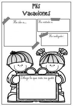 Mis vacaciones de Navidad fichas de trabajo - Orientacion Andujar