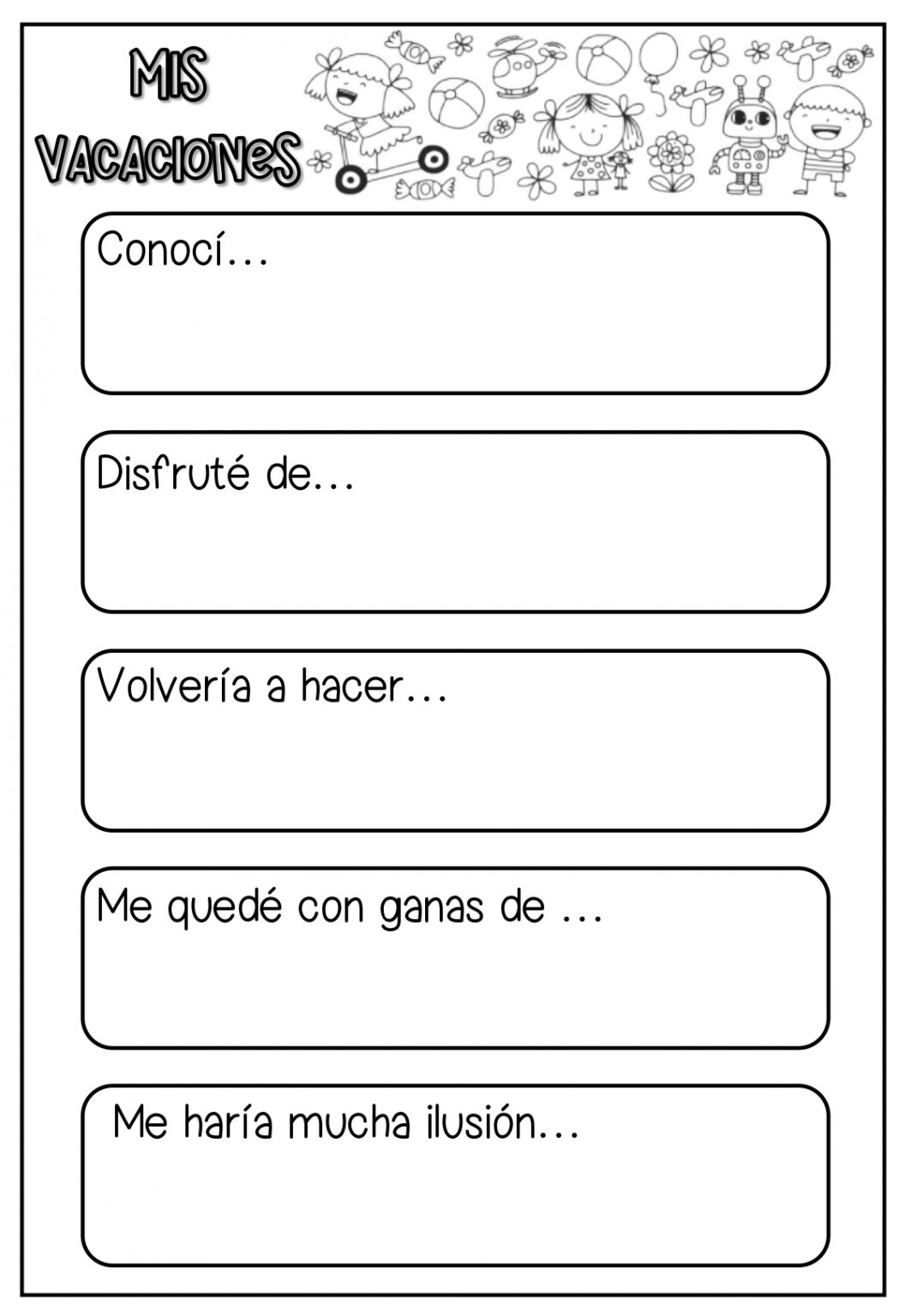 Fichas primeros días mis vacaciones de Navidad -Orientacion Andujar