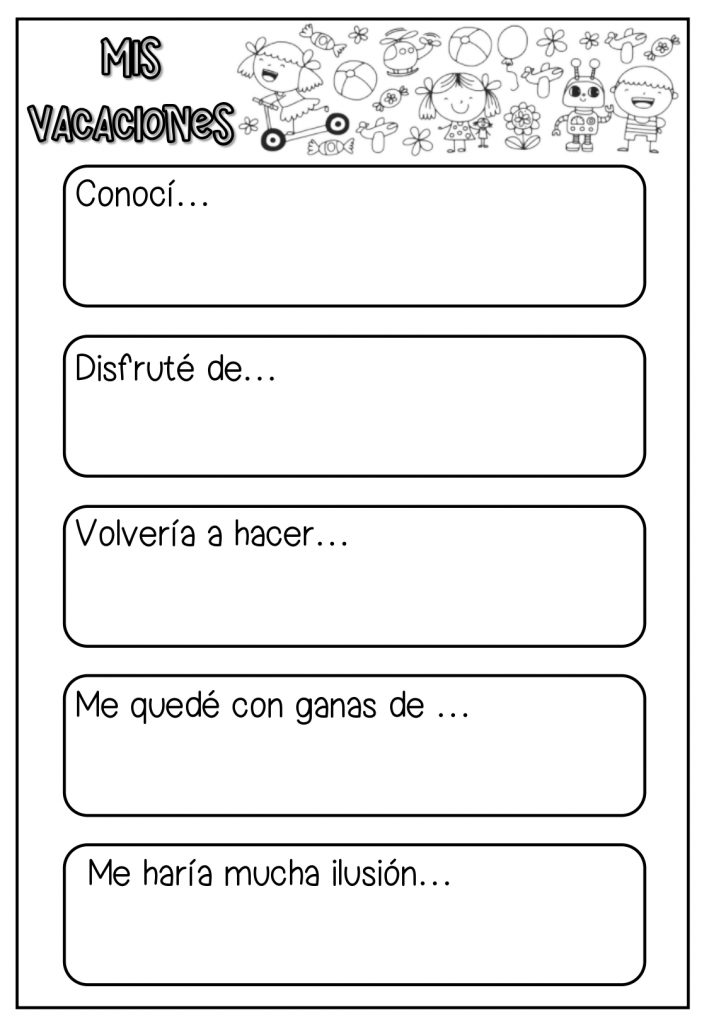 Fichas primeros días mis vacaciones de Navidad -Orientacion Andujar