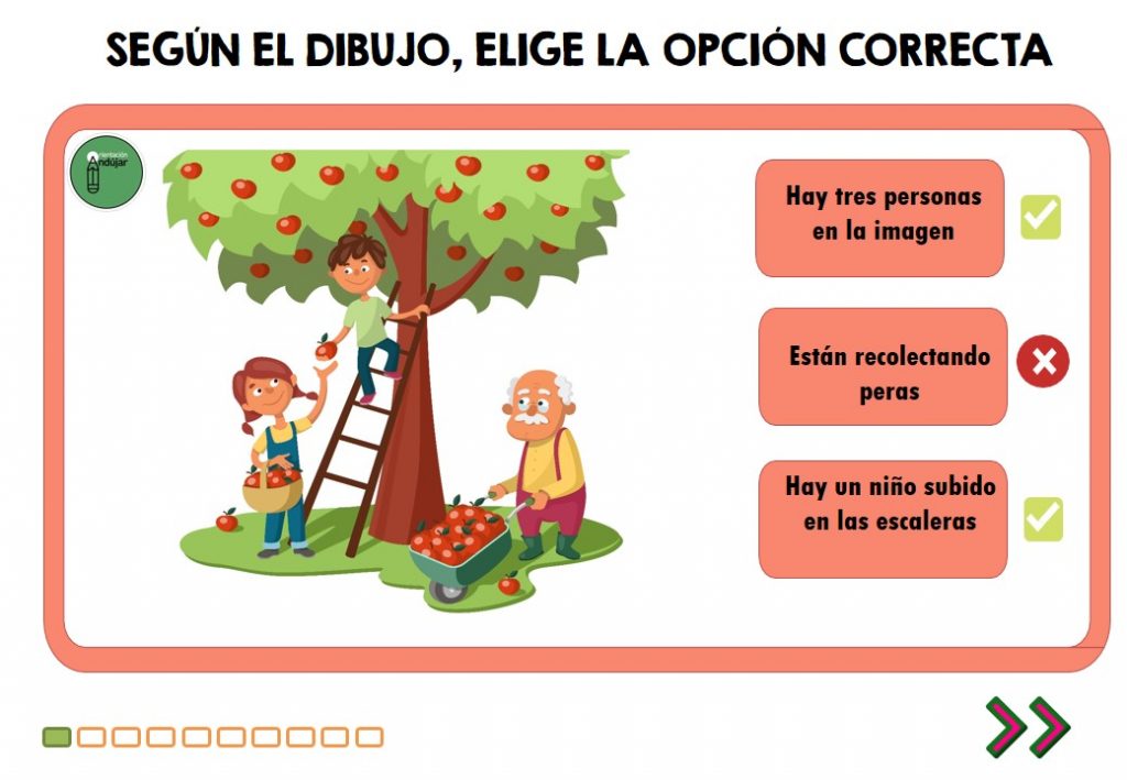 Juego interactivo de comprensión lectora -Orientacion Andujar