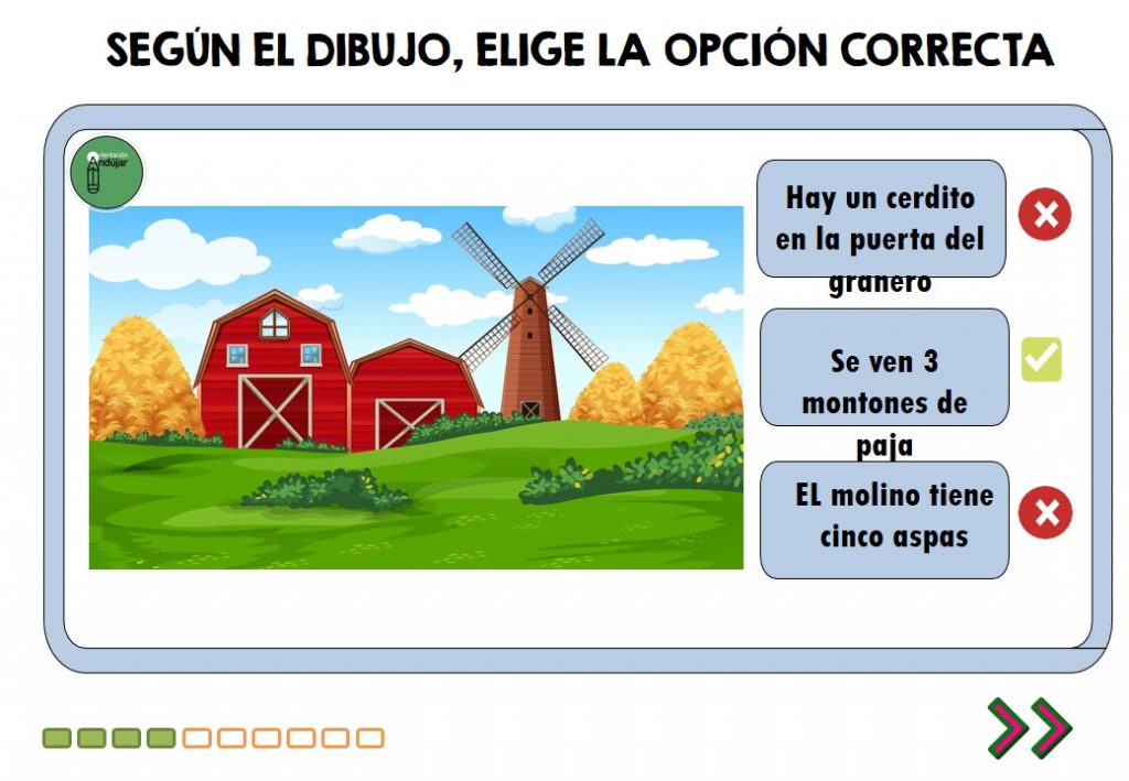 Juego interactivo de comprensión lectora -Orientacion Andujar