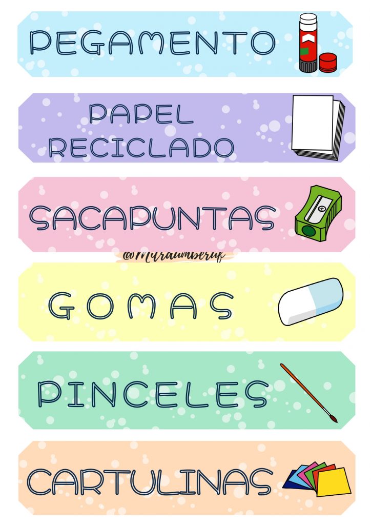 Kit de organización del aula de Infantil -Orientacion Andujar