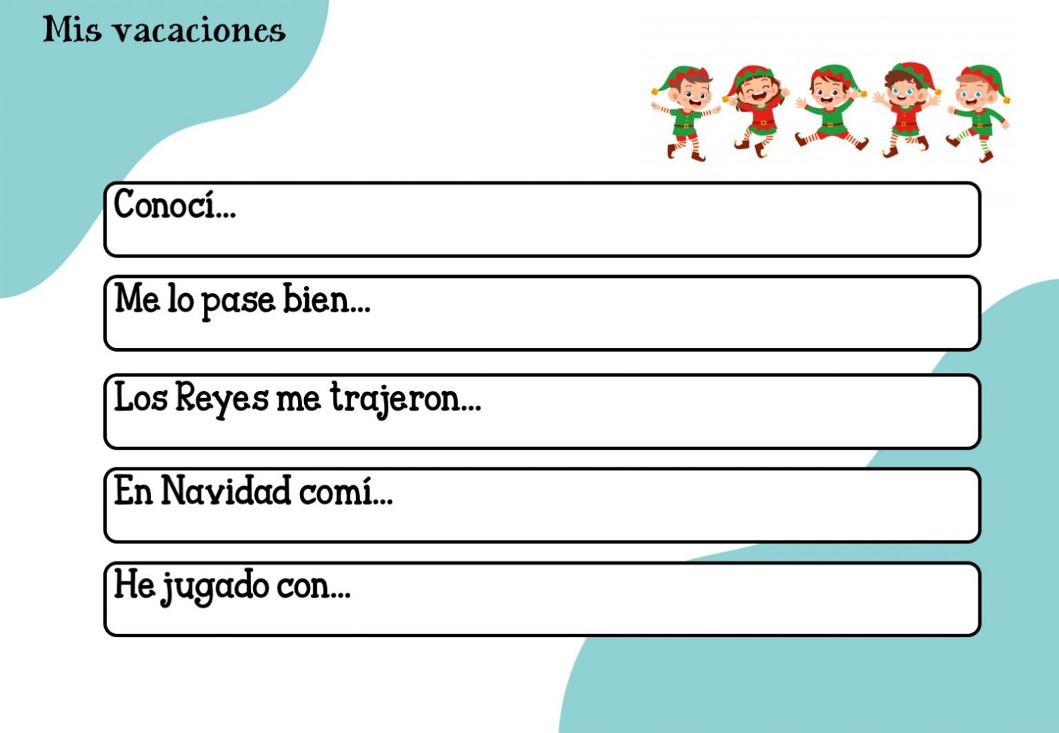 Super Pack de 12 Actividades sobre las vacaciones invierno 2024 ...