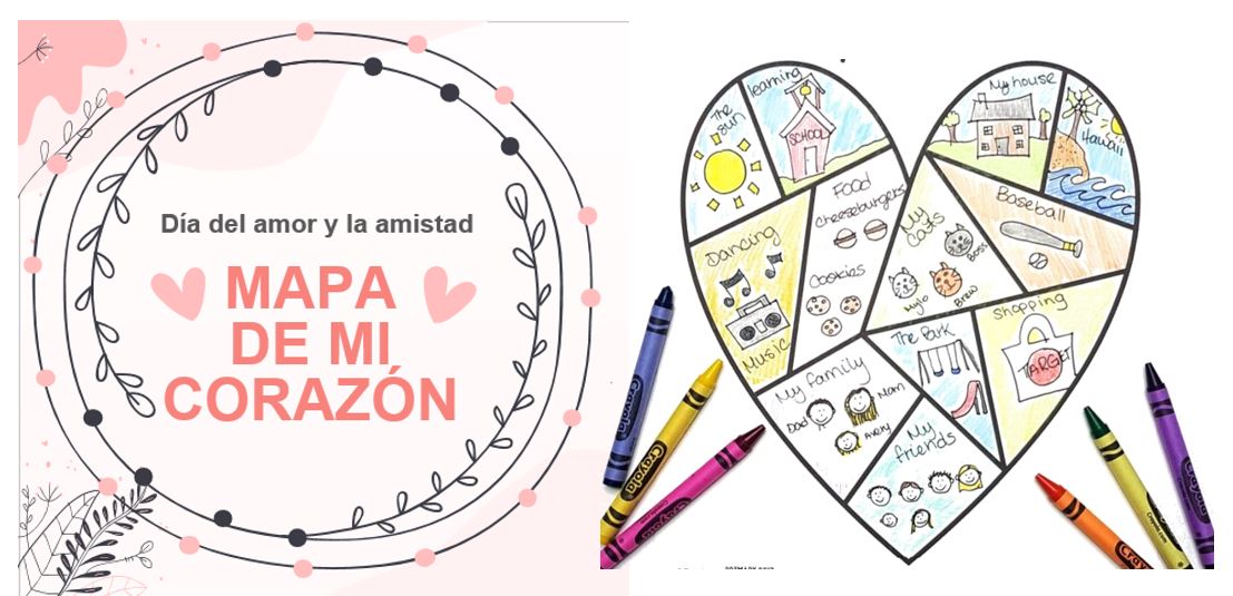 EL mapa de mi corazón día del amor y la amistad 10 modelos infantil ...