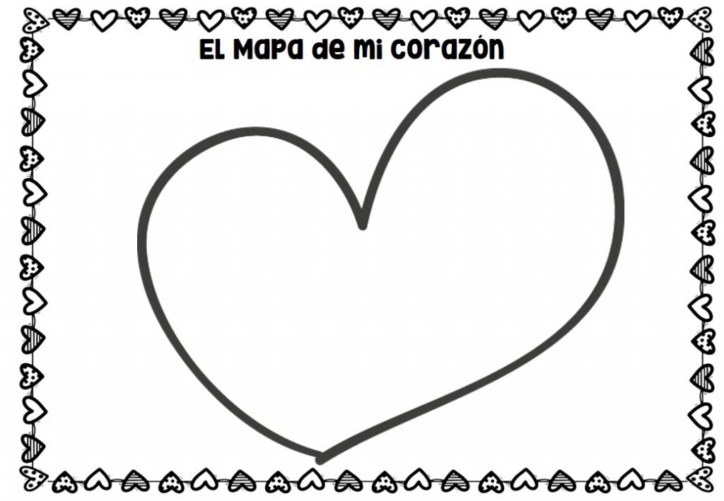 EL mapa de mi corazón día del amor y la amistad 10 modelos infantil ...