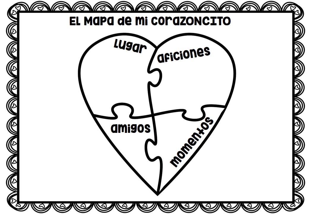 EL mapa de mi corazón día del amor y la amistad (3) - Orientación ...