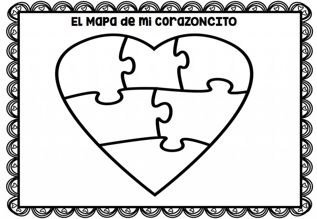 EL mapa de mi corazón día del amor y la amistad 10 modelos infantil ...