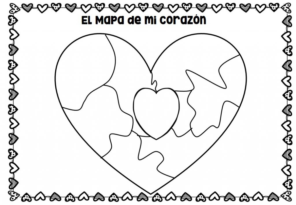 EL mapa de mi corazón día del amor y la amistad 10 modelos infantil ...