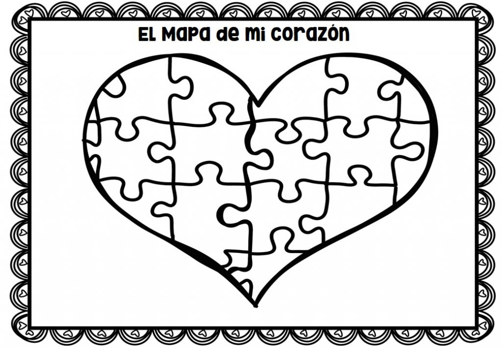 EL mapa de mi corazón día del amor y la amistad 10 modelos infantil ...