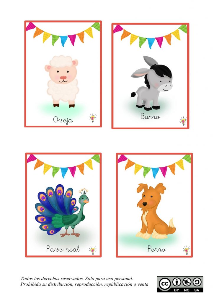 Flash card y cuaderno de trabajo especial ANIMALES DE GRANJA ...