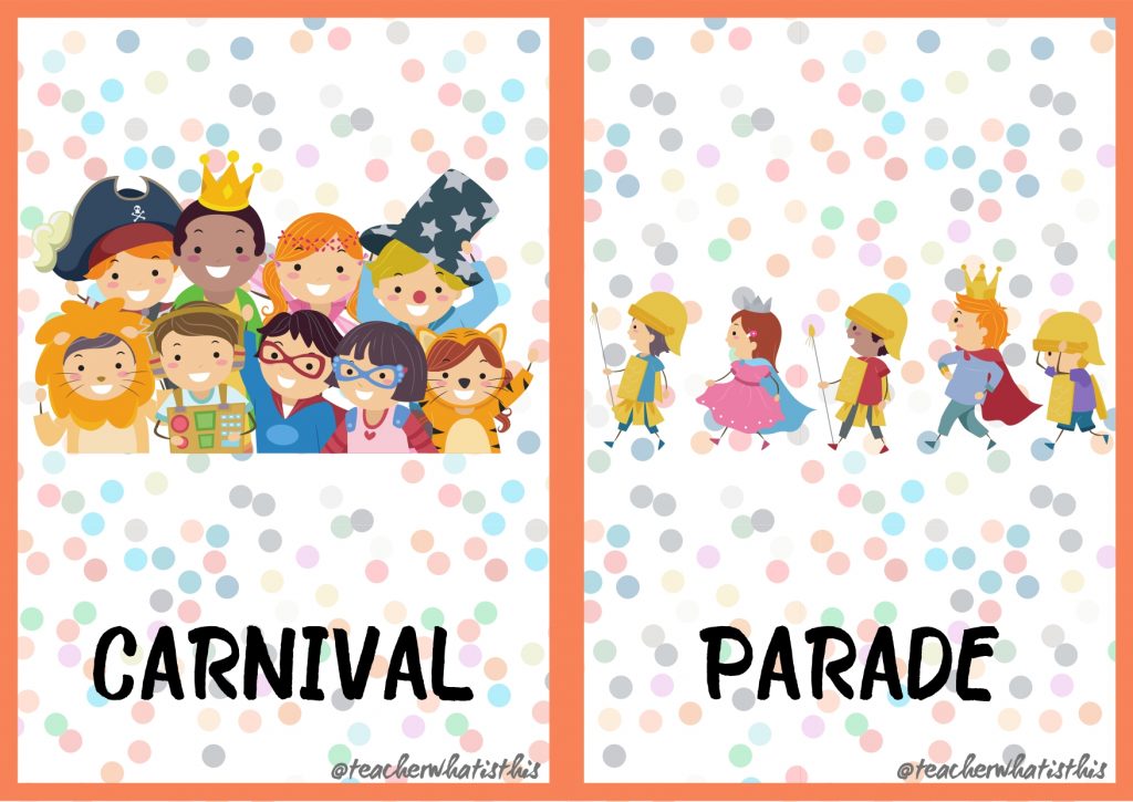 10 flashcards CARNAVAL CAS/ING -Orientacion Andujar